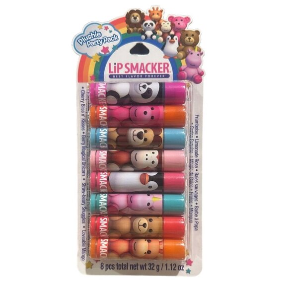 Lip Smacker | Makeup | 8pc Set Lip Smacker Plushie Party Pack Various ...